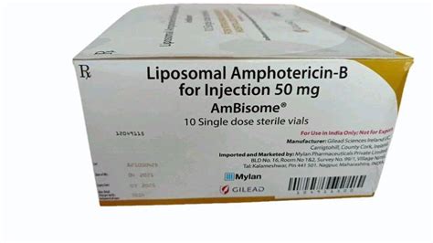 Liposomal Amphotericin B Injection 50mg 10 Vials At ₹ 3900box In New Delhi