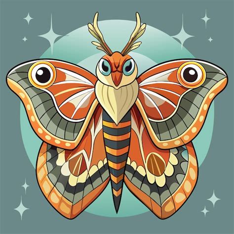 Una Mariposa Con Una Mariposa En La Cara Vector Premium Generado Con Ia