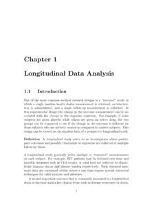 Chapter Longitudinal Data Analysis Chapter Longitudinal Data Analysis Pdf PDF PRO