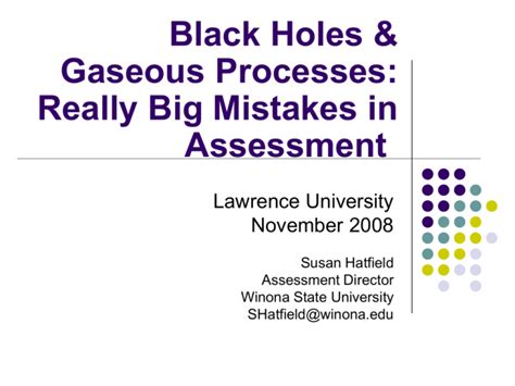 Powerpoint Presentation Assessing Assessment On The Program