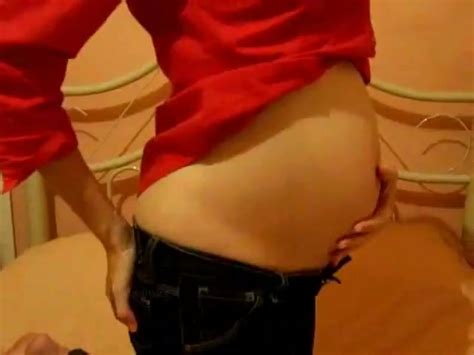 Pregnant Tight Shirt And Jeans Thisvid Com