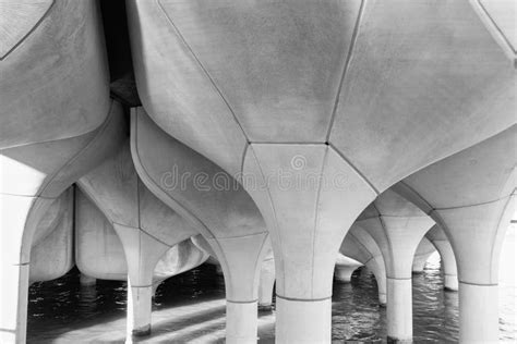 Architectural Structure Geometric Shapes On Modern City Design