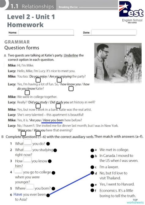 level 2 unit 1 1 homework interactive worksheet topworksheets