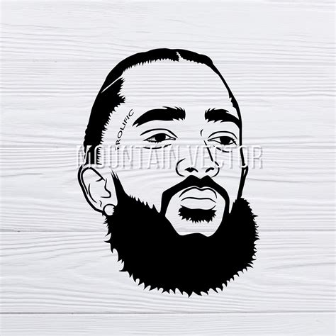 Nipsey Hussle Svg Png File Nipsey Hussle Inspired Silhouet Inspire