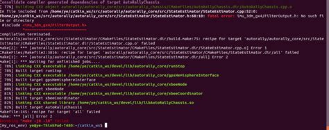 Error With Catkin Make Urgent Please Help Thanks Issue AutoRally Autorally GitHub