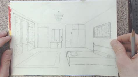 Рисование интерьера комнаты во фронтальной перспективе Youtube