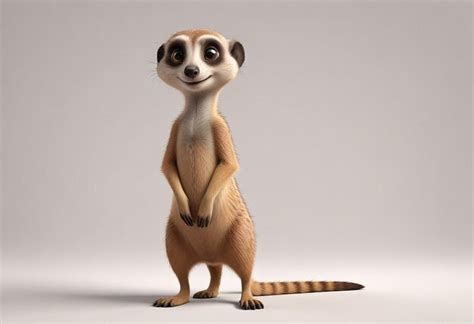 A Cartoon Of A Sloth With A Face And A Tail Premium Ai Generated Image