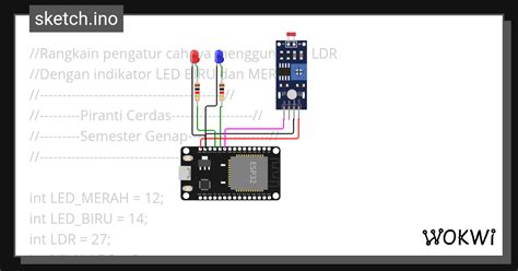 Ledldrpiranticerdas Wokwi Esp32 Stm32 Arduino Simulator