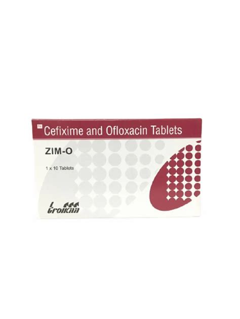 Zim O Tab Cefixime 200mg Ofloxacin 200mg 400 Mg At Rs 165 Stripe In Surat