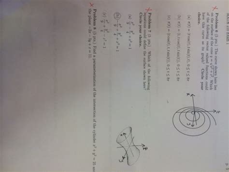 Solved P Problem Pts The Curve Shown Here Lies On Chegg