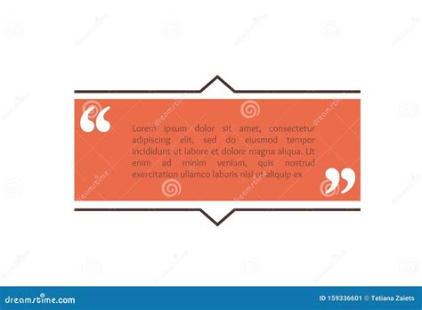 Quote Text Box Rectangle Bubble For Comment Mark Design Quotation
