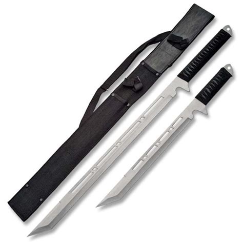 Vented Blade Ninja Sword Slotted Blade Ninja Swords Futuristic Ninjutsu Sword