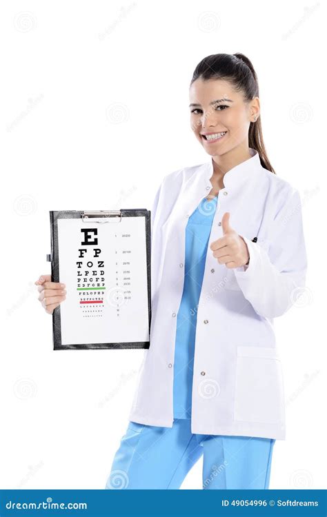 Woman Optician Or Optometrist Stock Photo Image Of Attractive Eyesight