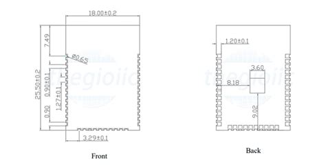 ai wb2 32s ai thinker wifi bluetooth module 276kb sram bộ nhớ flash