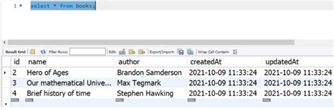 Crud Operations With Mysql Using Sequelize