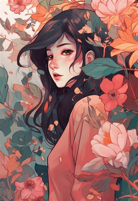 《花丛》ai插画凯蒂凯蒂猫 站酷zcool