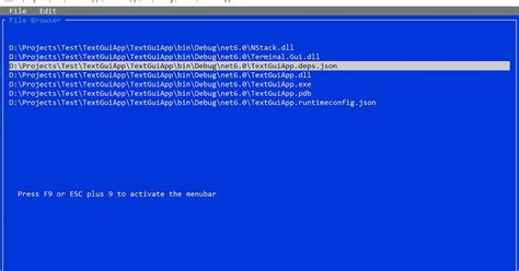 Build Gui Console Applications Through Terminal Gui