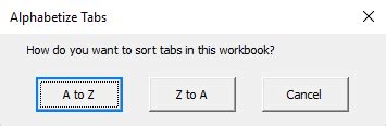 How To Alphabetize Tabs In Excel In Ascending And Descending Order