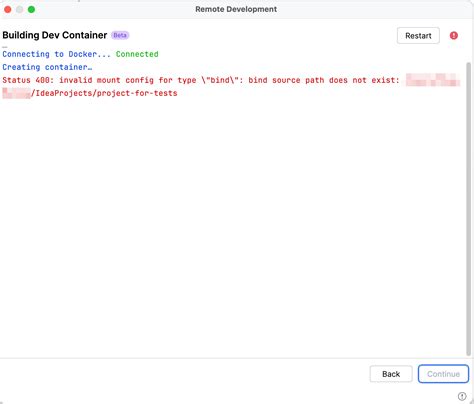 Issue With Creating Remote Containers Using Dev Containers 242 In Idea
