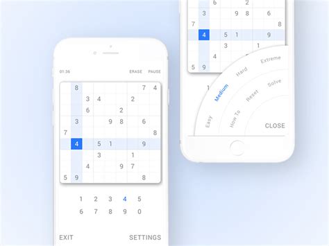 sudoku brain games mobile ux ui by abin raj m™ on dribbble