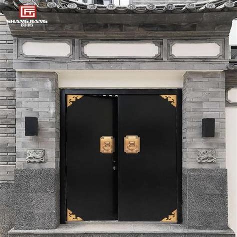 新中式双开门效果图配图网