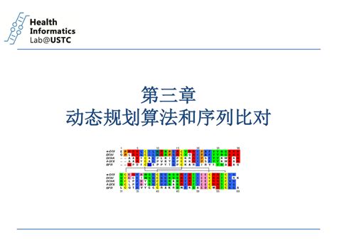第三章动态规划算法和序列比对word文档在线阅读与下载无忧文档