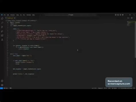 Video Eshwari Dhas On Linkedin Just Made An Simple Chatbot In Python