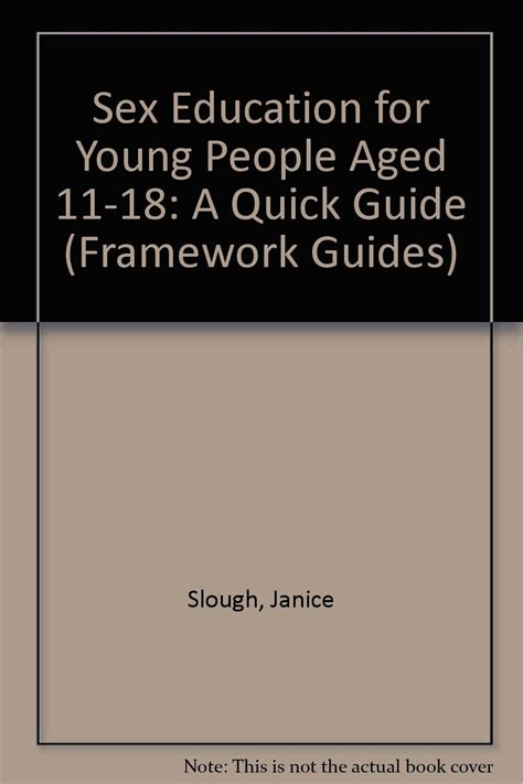 Amazon Daniels Framework A Quick Guide Sex Education For Young