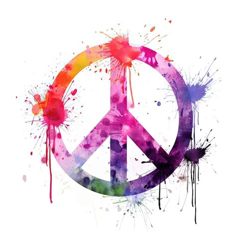 Hot Pink And Lime Green Peace Signs