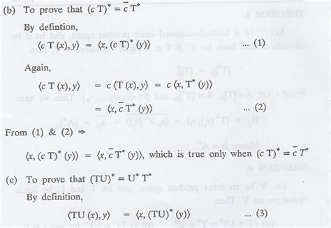 The Adjoint Of A Linear Operator