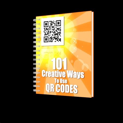 The Creative Ways To Use Qr Codes On An Orange Notebook With White Writing