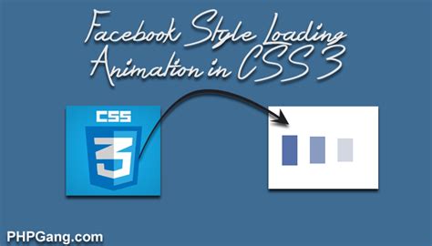 How To Create Facebook Style Loading Animation Using Css3 Php Gang