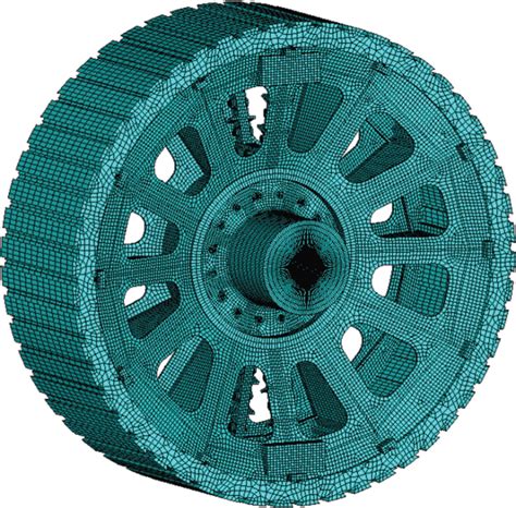 Sketch Of The Generator Rotor Assembly Download Scientific Diagram
