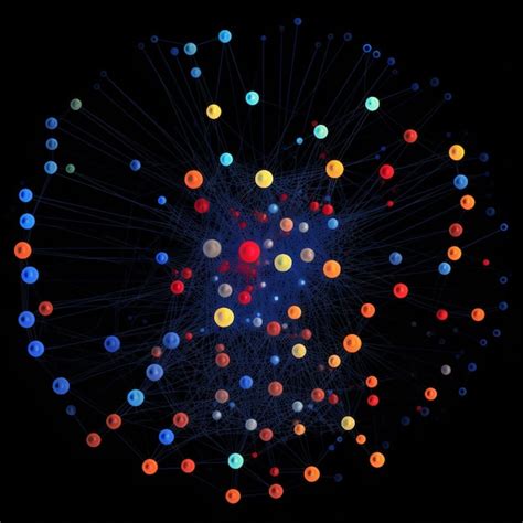 Premium Photo A Close Up Of A Bunch Of Dots On A Black Background Generative Ai