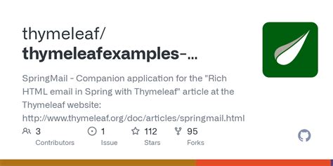 Github Thymeleafthymeleafexamples Springmail Springmail Companion