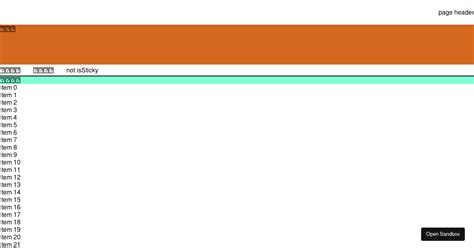 React Sticky Forked Codesandbox React Sticky Forked Codesandbox