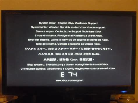 Getting The Error Code Xbox 360 E74 Error Code Help Me Fix It