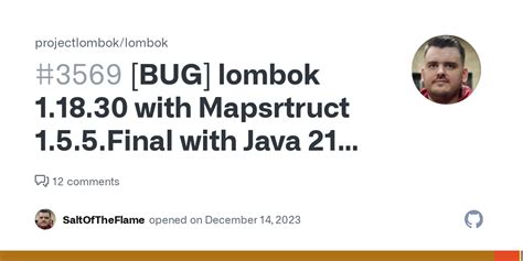 Bug Lombok 11830 With Mapsrtruct 155final With Java 21 Fails To Work Made Tests