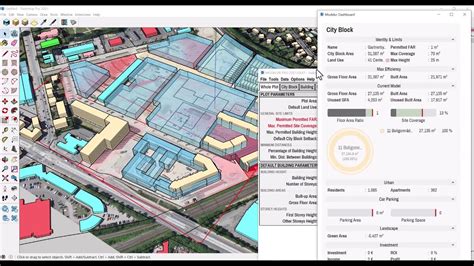 Modelur Free Data Driven Urban Design Extension Extensions Sketchup Community
