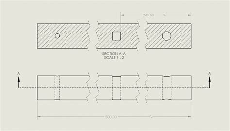 Align Breaks In A SOLIDWORKS Projected View With A Parent View