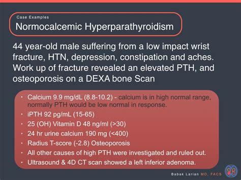Hyperparathyroidism Diagnosis For Parathyroid Disease Dr Larian