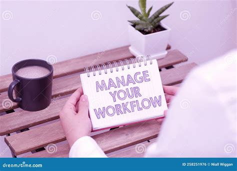 Handwriting Text Manage Your Workflow Business Approach Workforce