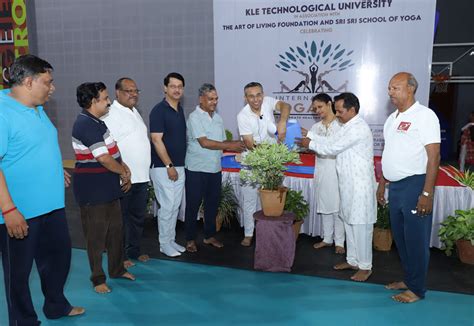 9th International Day Of Yoga Was Celebrated At Kle Technological University Kle Tech