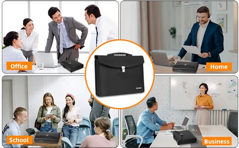 Hontom Accordion File Organizer 24 Pockets Fireproof Expanding File Folder With