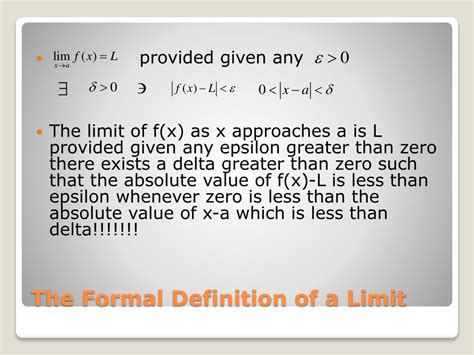 PPT Definition Of A Limit PowerPoint Presentation Free Download ID 2708575