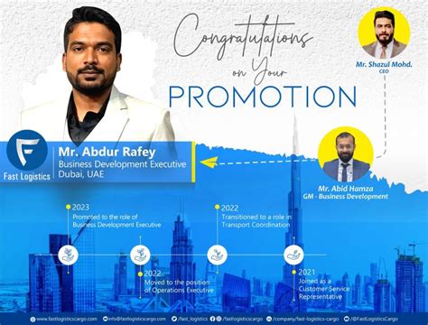 Abdur Rafey Uzair Khan On Linkedin Careergrowth Promotion Newopportunities Logistics