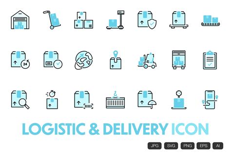 21 Logistic And Delivery Icon Masterbundles