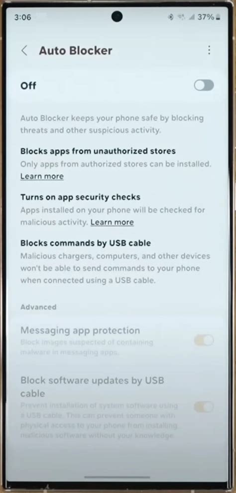One Ui 6 Auto Blocker Feature To Protect Users From Suspicious Activity