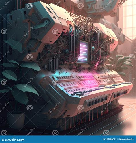 Futuristic Modular Synthesizer Stock Image Image Of Visual Complex 267686071