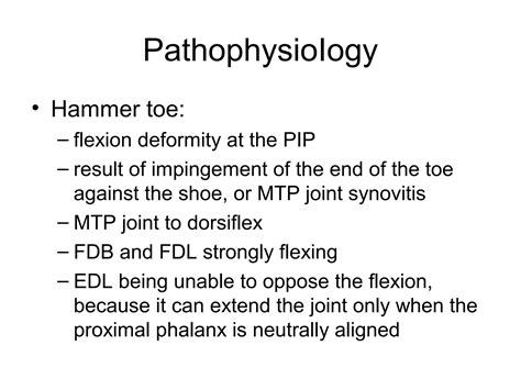 Lesser Toe Disorders Derek Park Ppt
